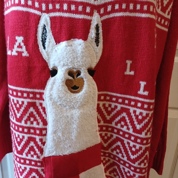 Holiday Time | Sweaters | Merry Llama Christmas Tunic Sweater Plus Xxl ...